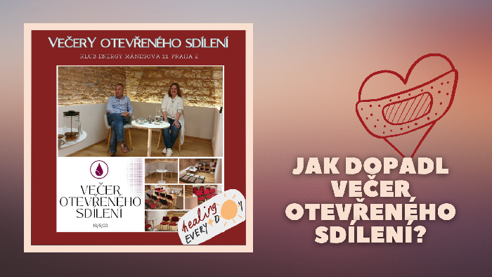 [Ze života] Jak dopadl Večer otevřeného sdílení? :: Pavel Vojtek a Moje cesta